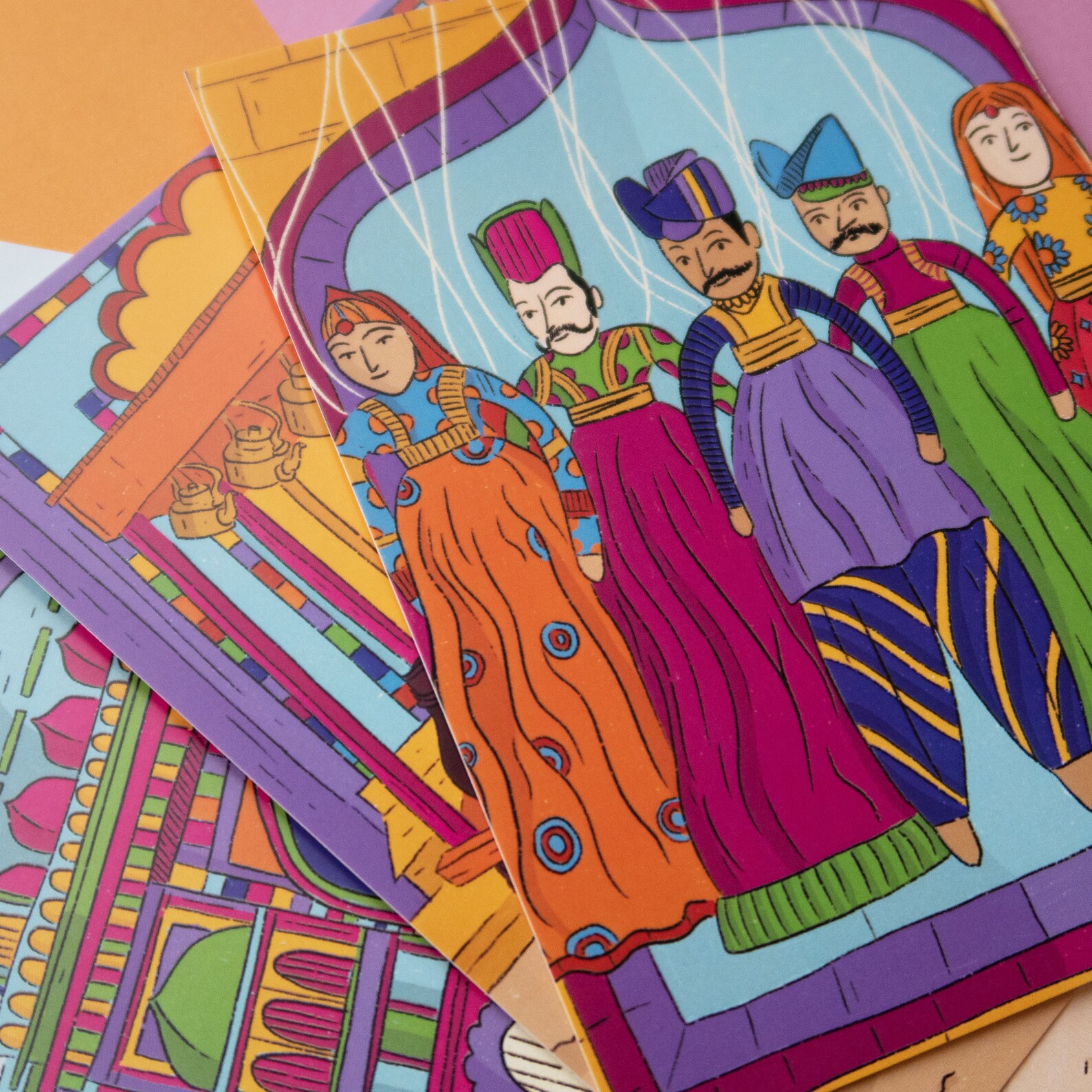 Set of India Postcard A6 Illustrated India Print Pack Art - Etsy UK