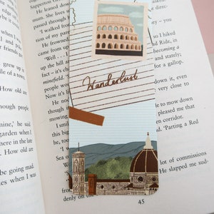 Italy Art Bookmark Tassel, Bookmark Gift, Quote Bookmark, Bookmark With ...