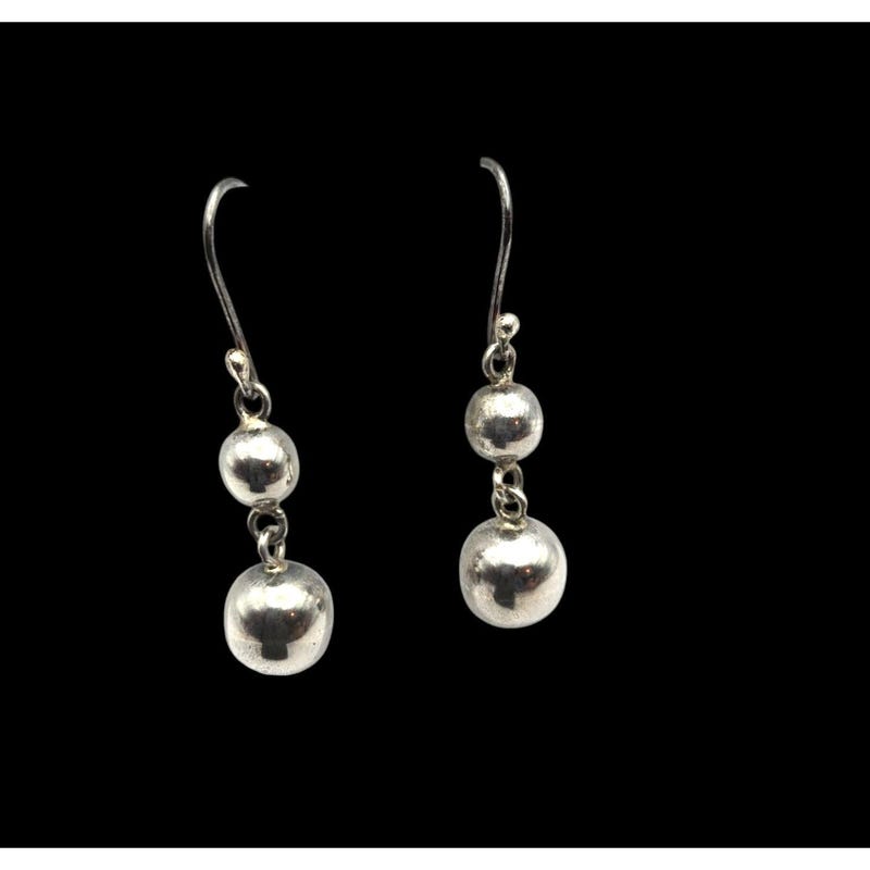 Double Ball Earrings - Etsy