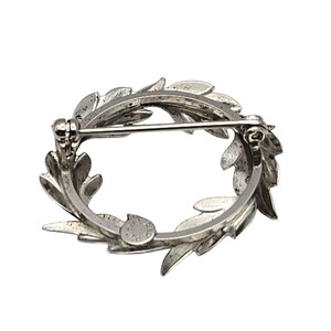 Sterling Silver Wreath Brooch Pin A & Z Sterling Vintage Laurel Leaf ...