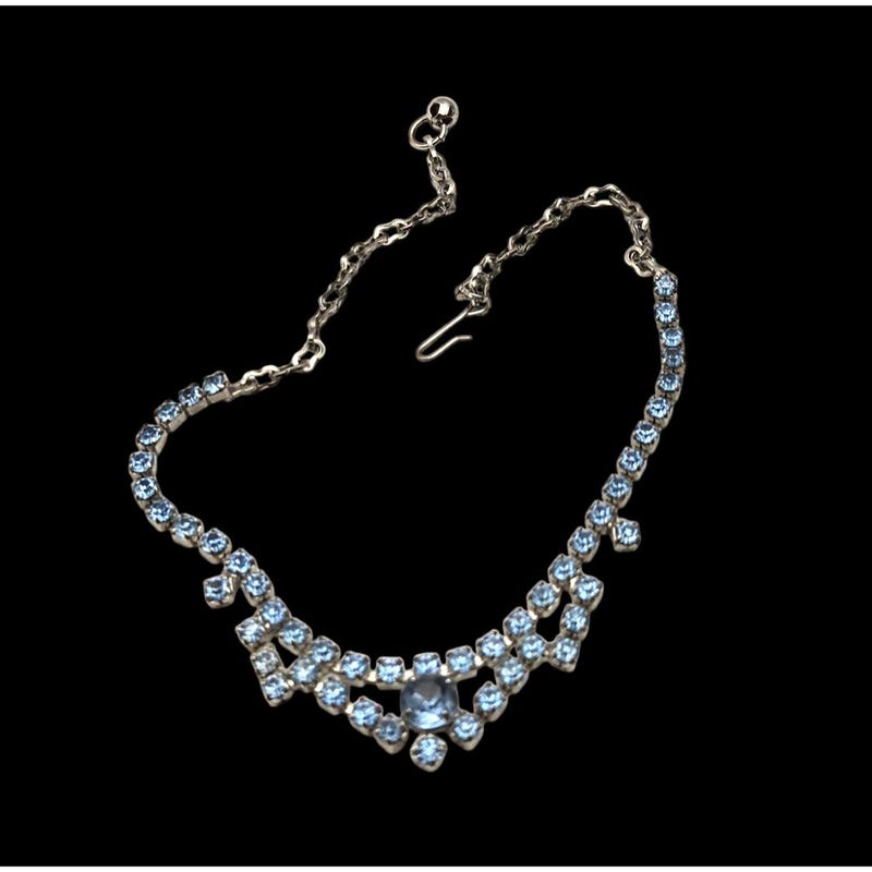 Rhinestone Necklace - Etsy