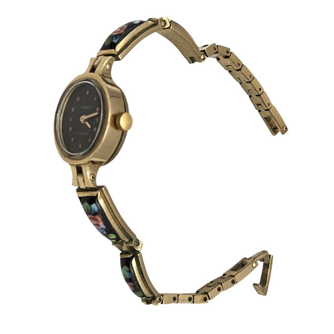Vintage Yanka Russian Enamel Ladies Wristwatch 17 Jewel Mechanical ...