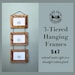 Rustic 3-tier Hanging Wood Frames: Walnut Stained 5x7 - Etsy