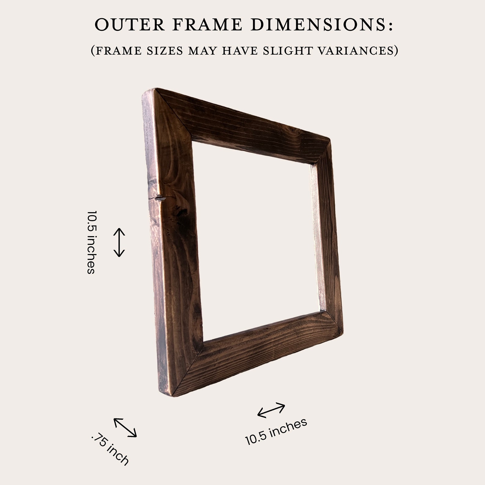 Set of Blank 8 X 8 Wood Frames. Designed With 3 Styles Specifically to ...
