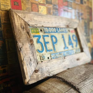 License Plate Frames. Rustic Barnwood Style Frames for Std 6x12 License ...