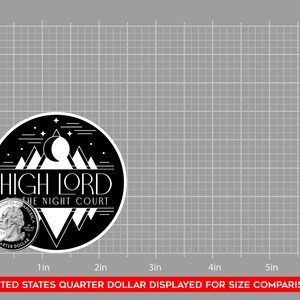 ACOTAR "high Lady of the Night Court" Sticker | Feyre & Rhysand ...