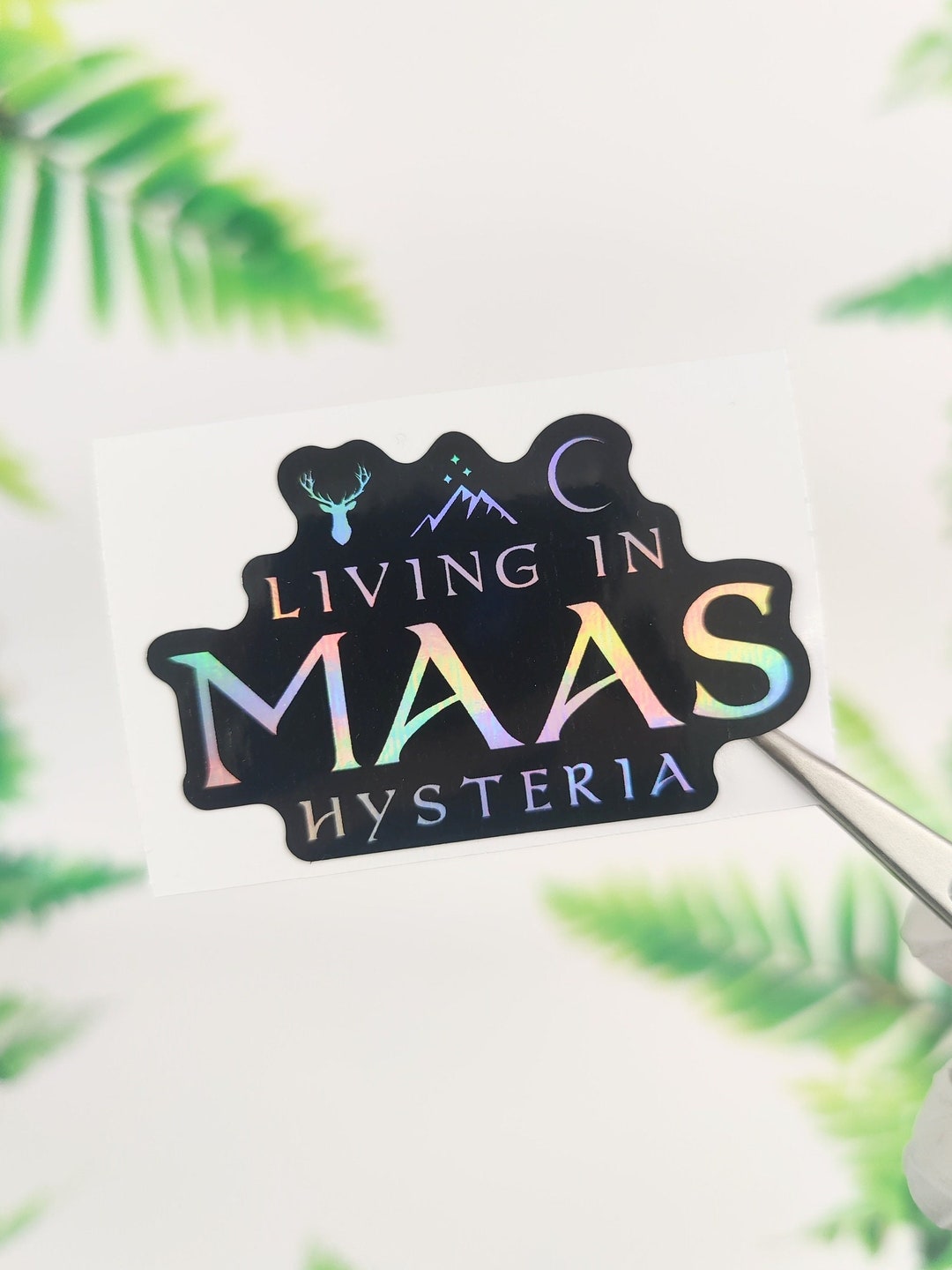 ACOTAR 'maas' Sticker Living in MAAS Hysteria Throne of Glass Crescent ...