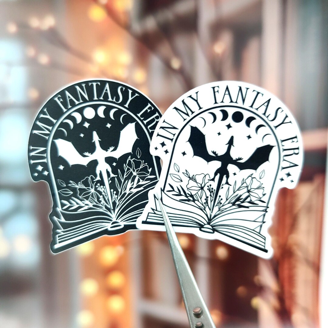 In My Fantasy Era Sticker | Dragon Sticker | Fantasy Sticker | Bookish ...