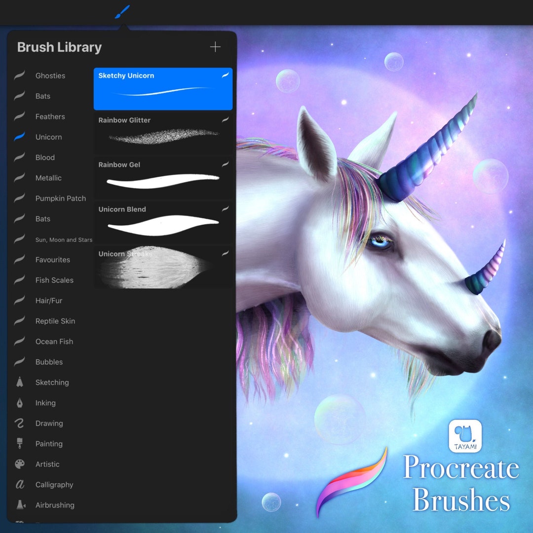 Iridescent Magic Brushes for Procreate - Etsy