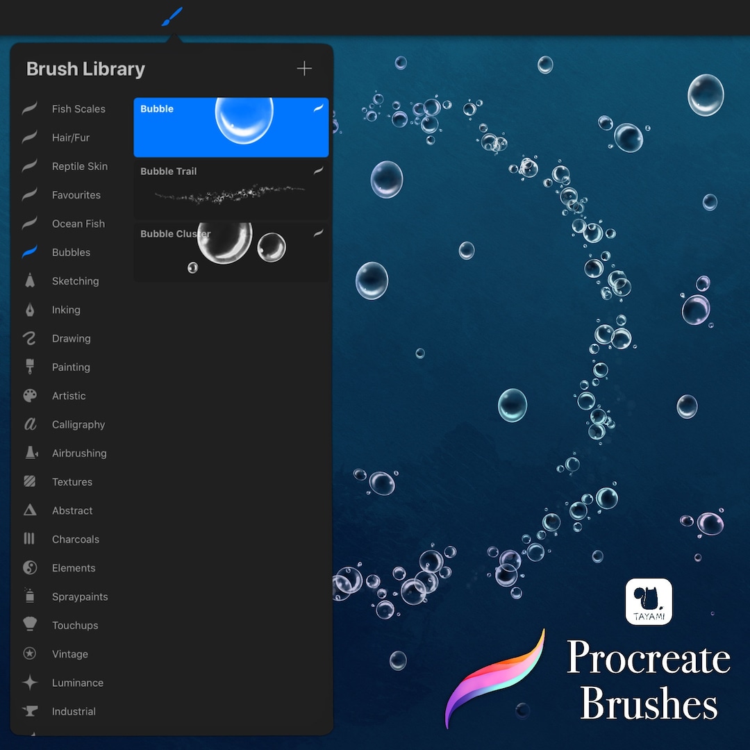 Bubble Brush Set for Procreate - Etsy