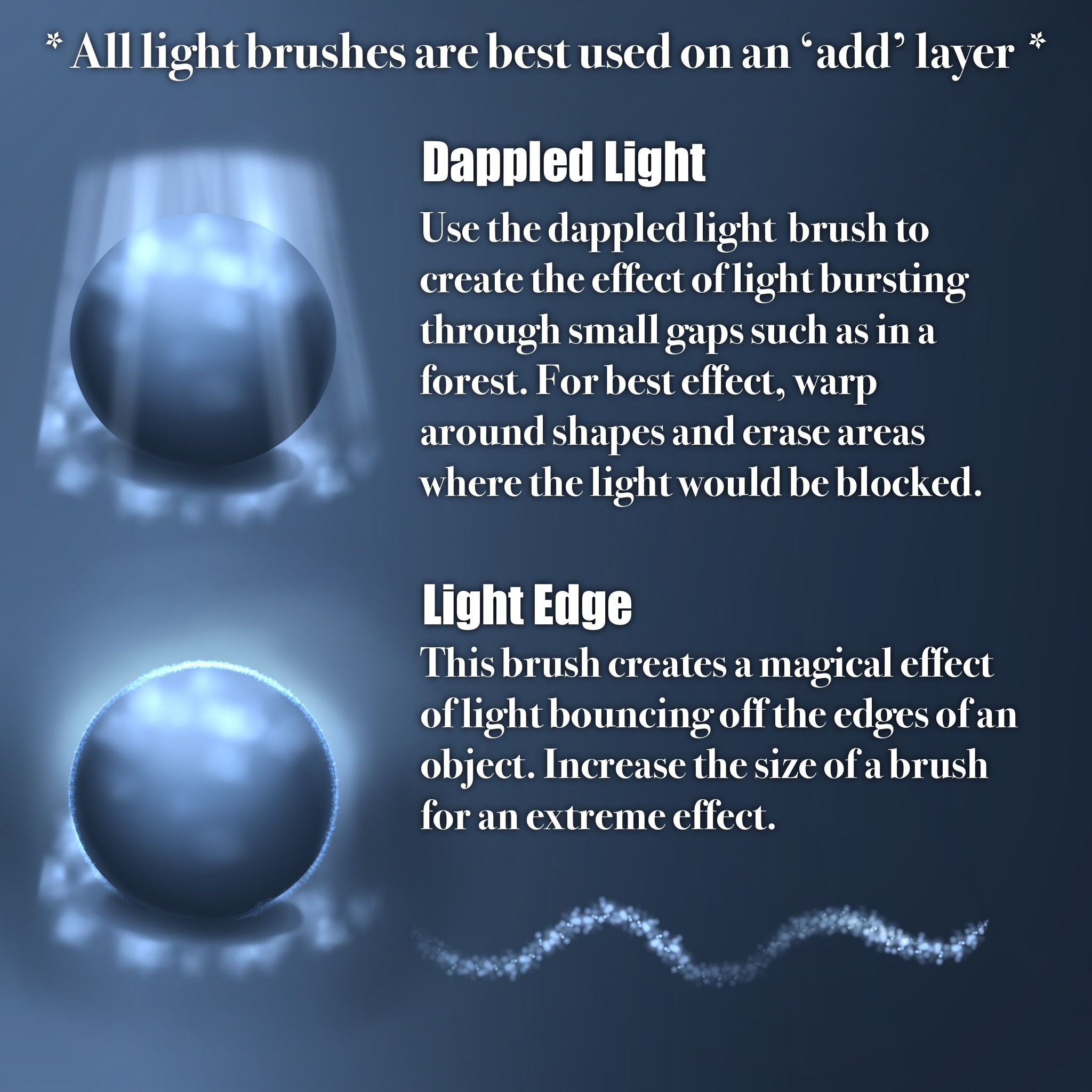 Lighting Effects Brush Set for Procreate - Etsy