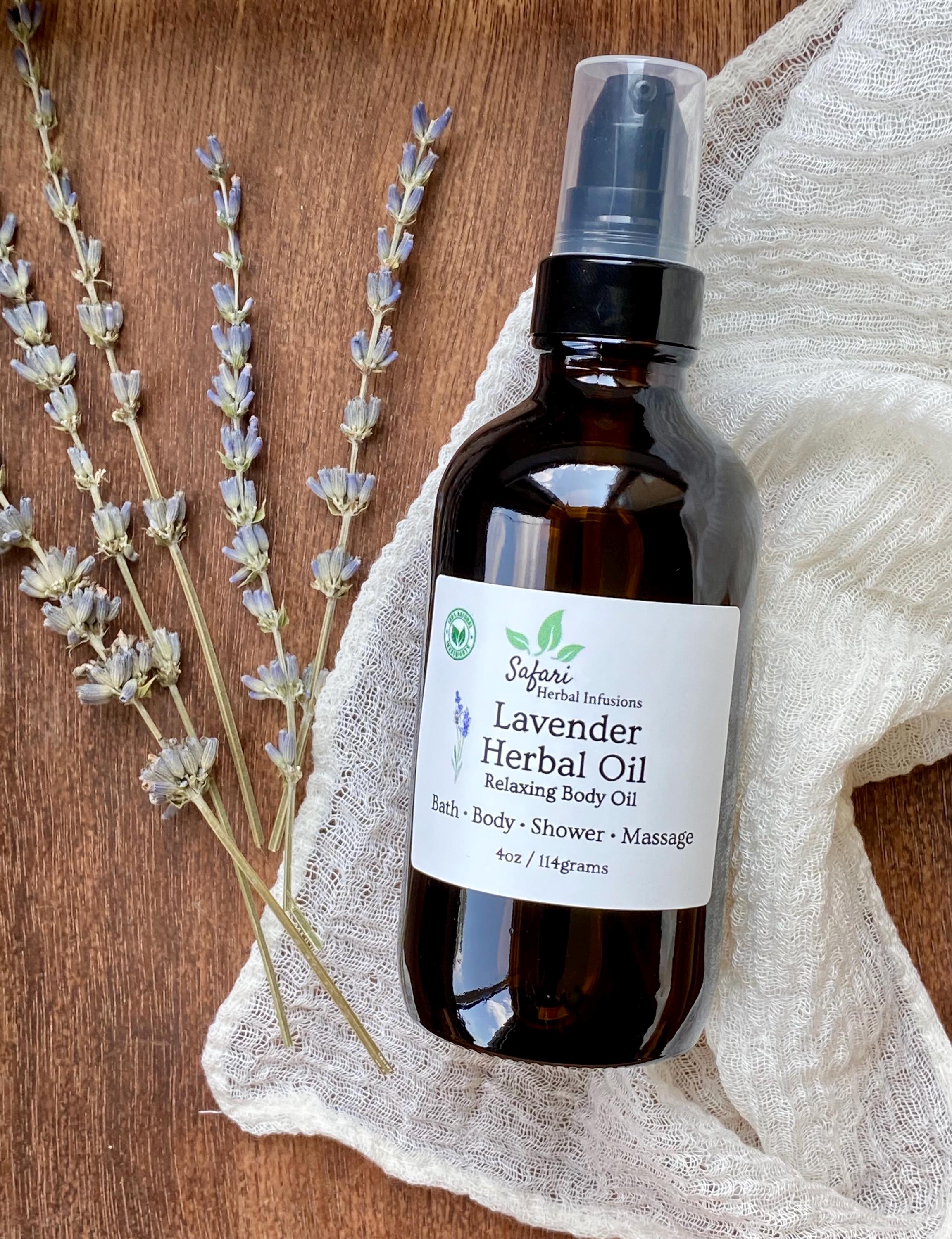 Lavender Herbal Body Oil Nourishing Cold-pressed Sunflower Oil Blend - Etsy