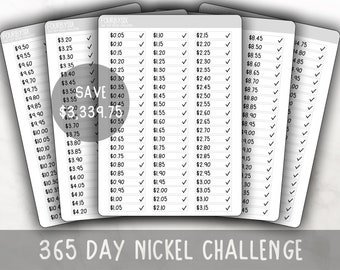 100 Envelope Challenge Stickers - Etsy