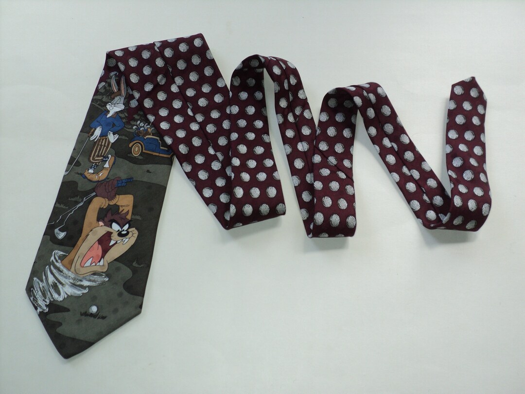 1990s Disney Tie, Looney Tunes Cartoon Tie, Goofy Tie, Novelty Tie ...