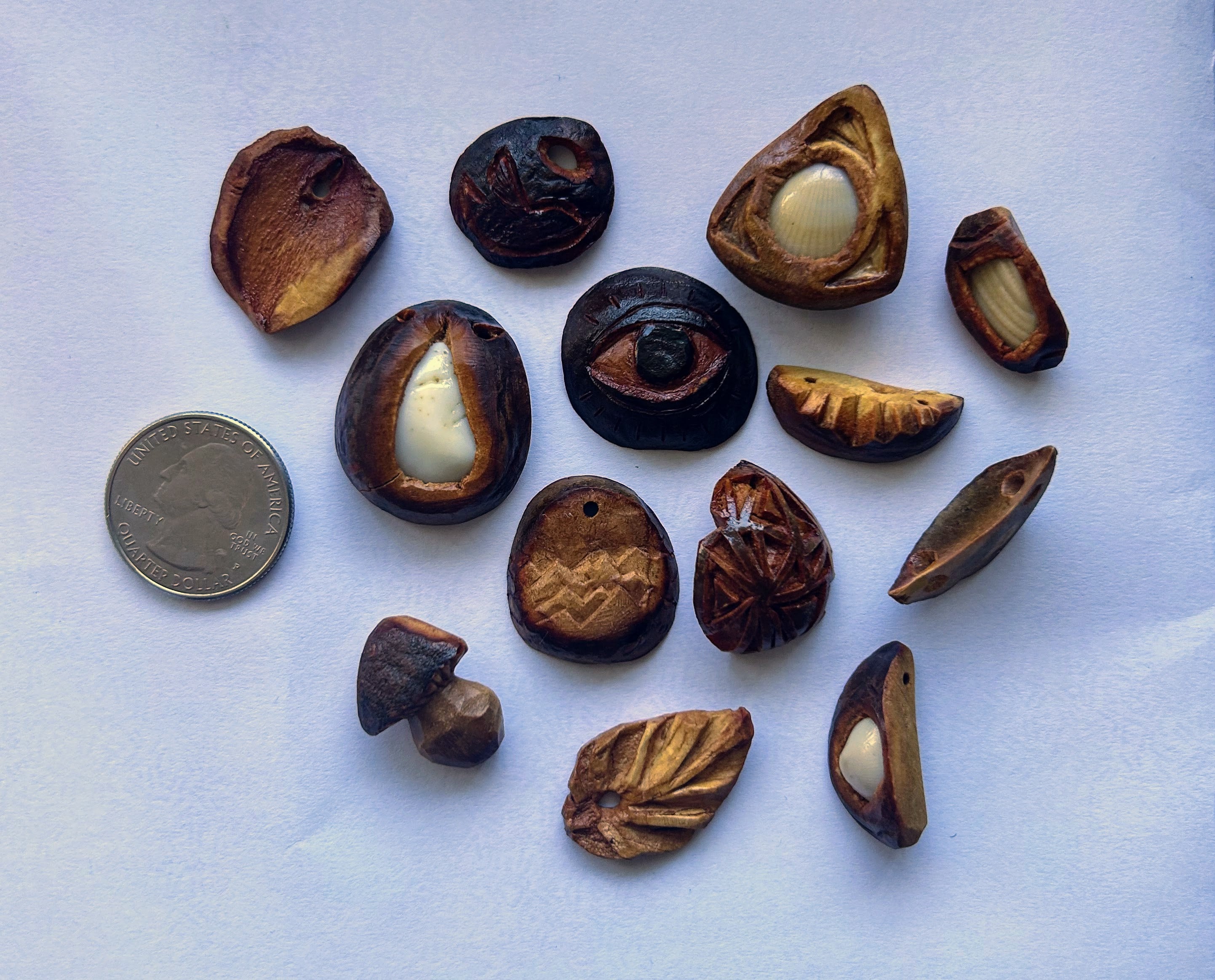 Carved Avocado Pit - Etsy