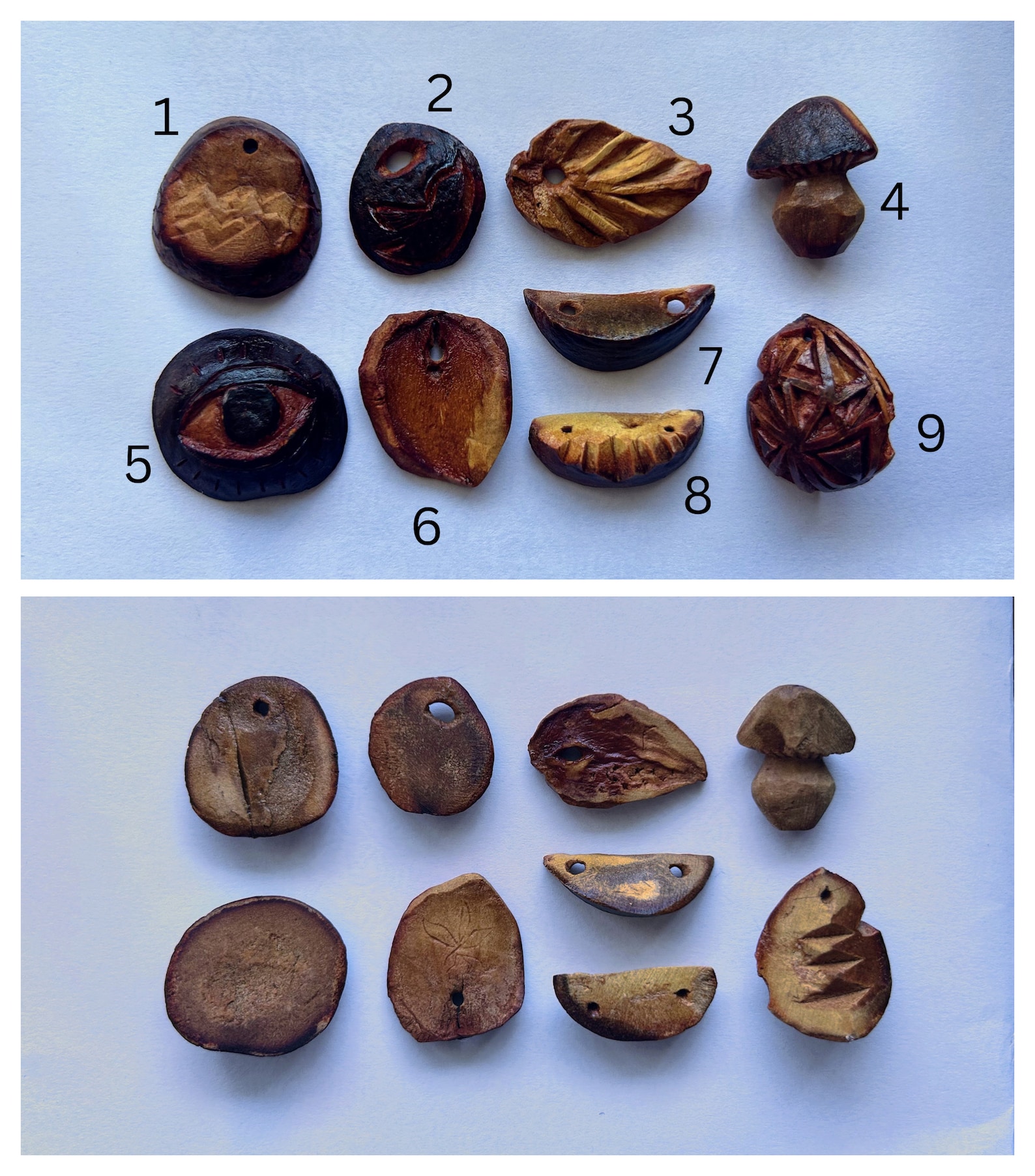 Carved Avocado Pit - Etsy