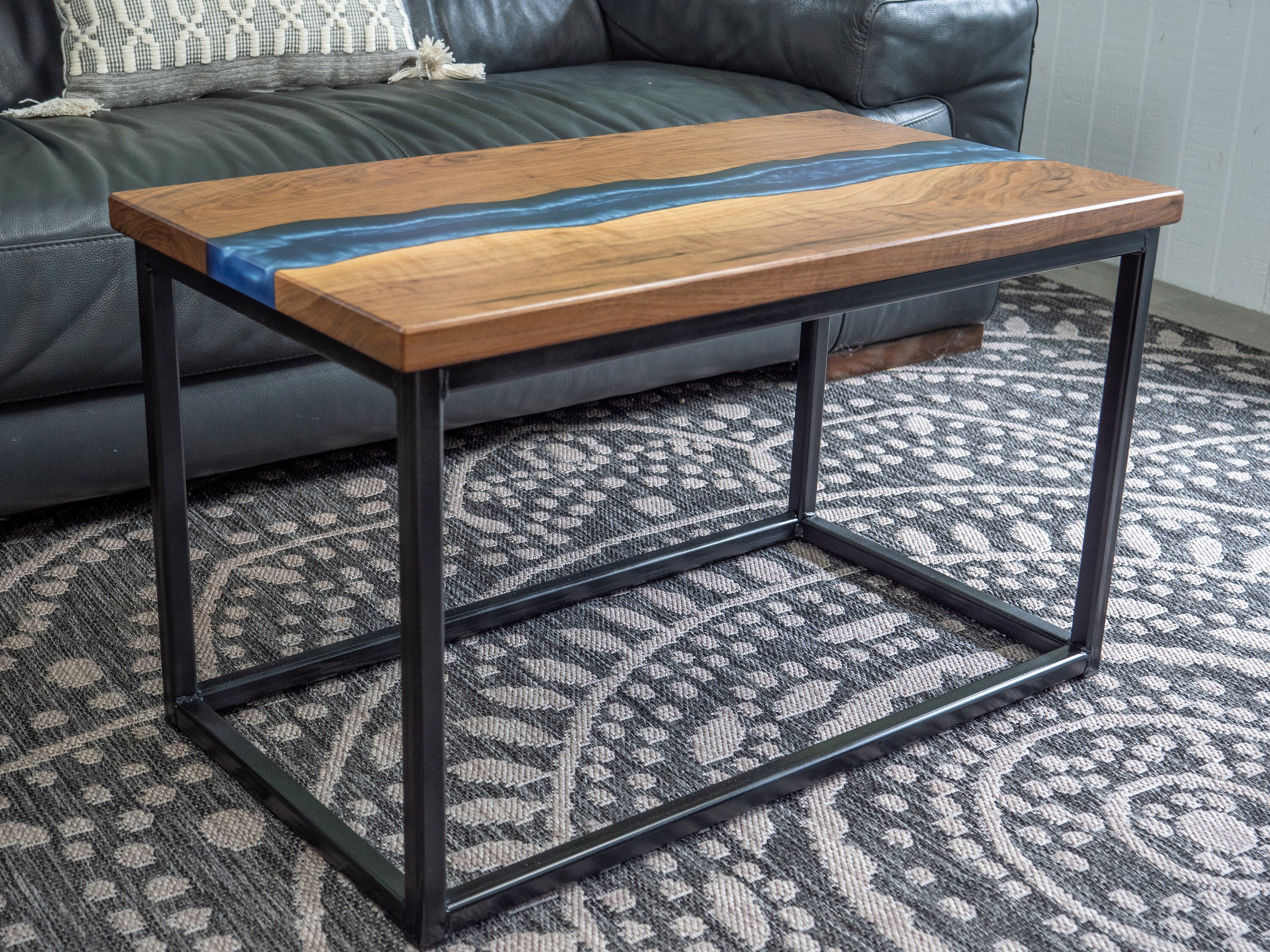 Black Walnut River Epoxy Coffee Table ****free Shipping**made to Order ...
