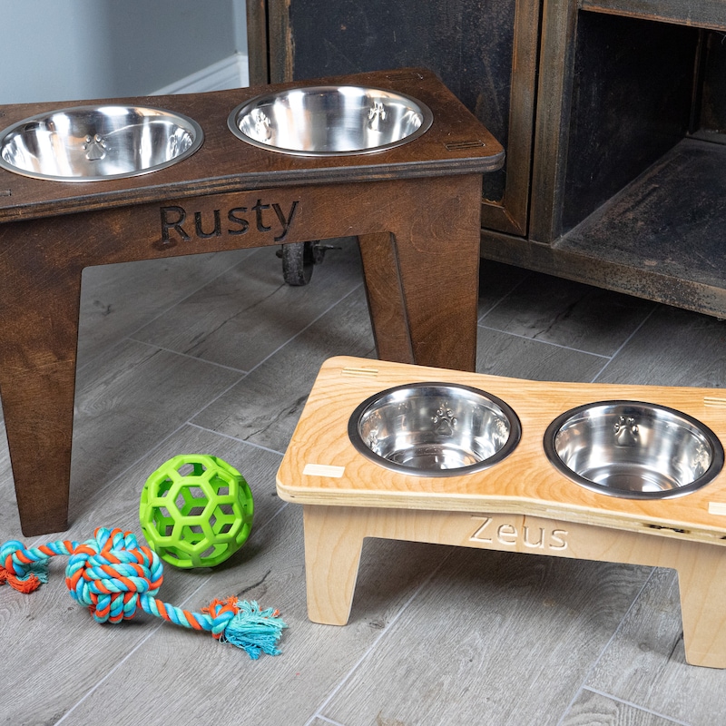 Rustic Dog Bowl - Etsy
