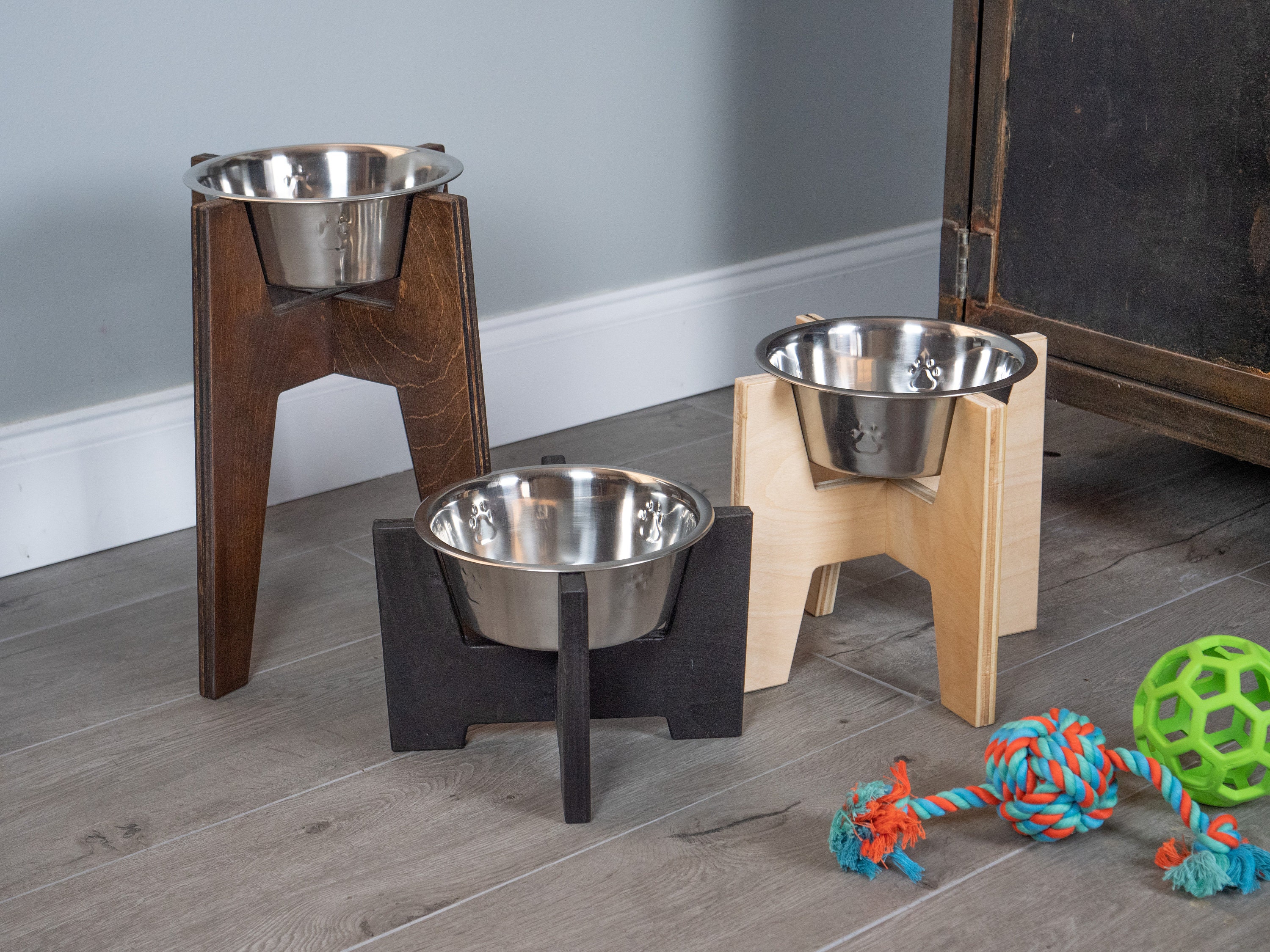 Modern Raised Dog Bowl Stand Elevated Pet Bowl Bowl - Etsy Australia