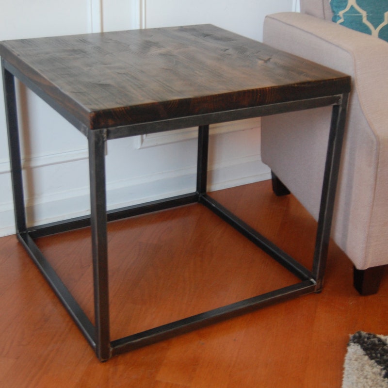 Steel End Table - Etsy