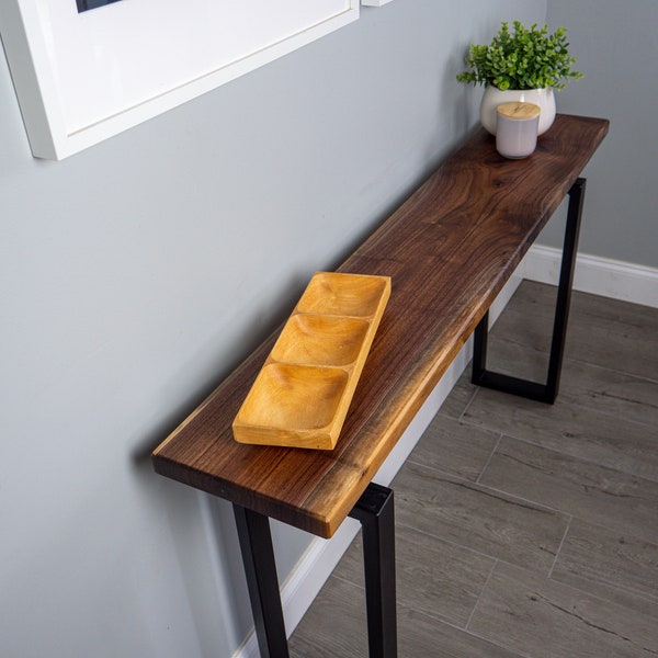 Walnut Entry Table - Etsy