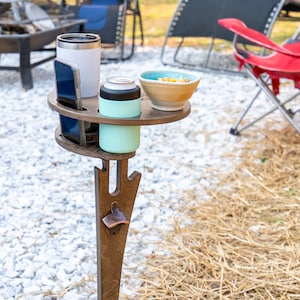 Portable Beer Table || Camping Gift || RV Accessories || Outdoor Gift ...