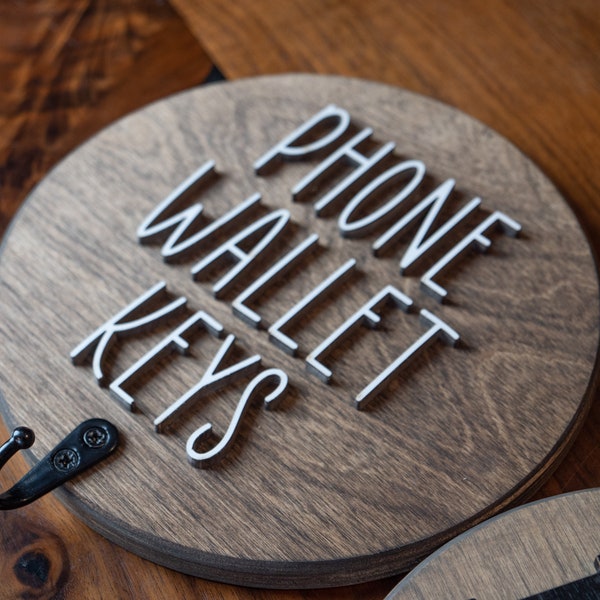 Keys Phone Wallet Sign - Etsy