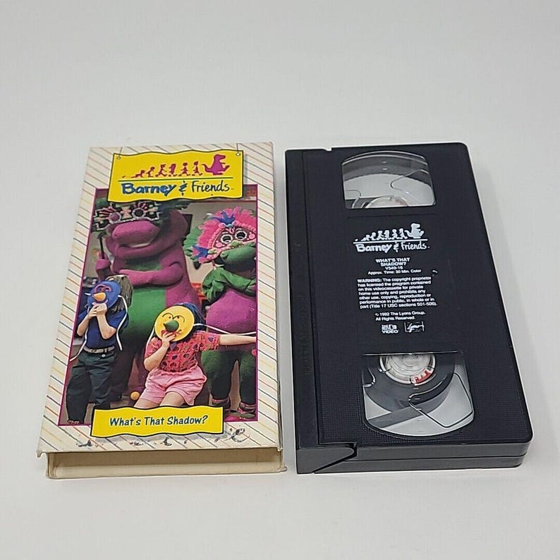 Barney & Friends Whats That Shadow VHS Video Tape TIME LIFE Sing Along ...