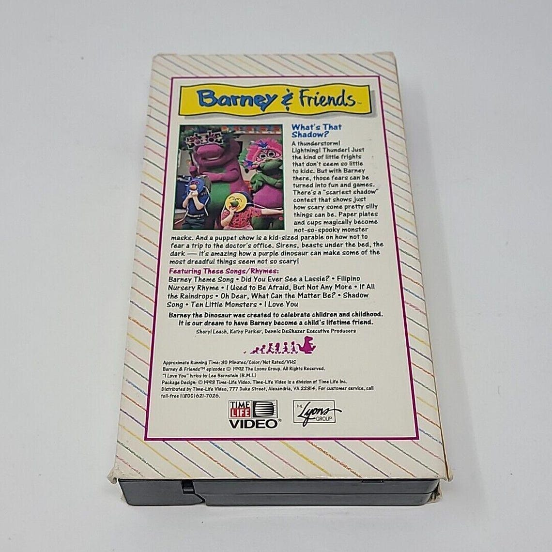 Barney & Friends Whats That Shadow VHS Video Tape TIME LIFE Sing Along ...