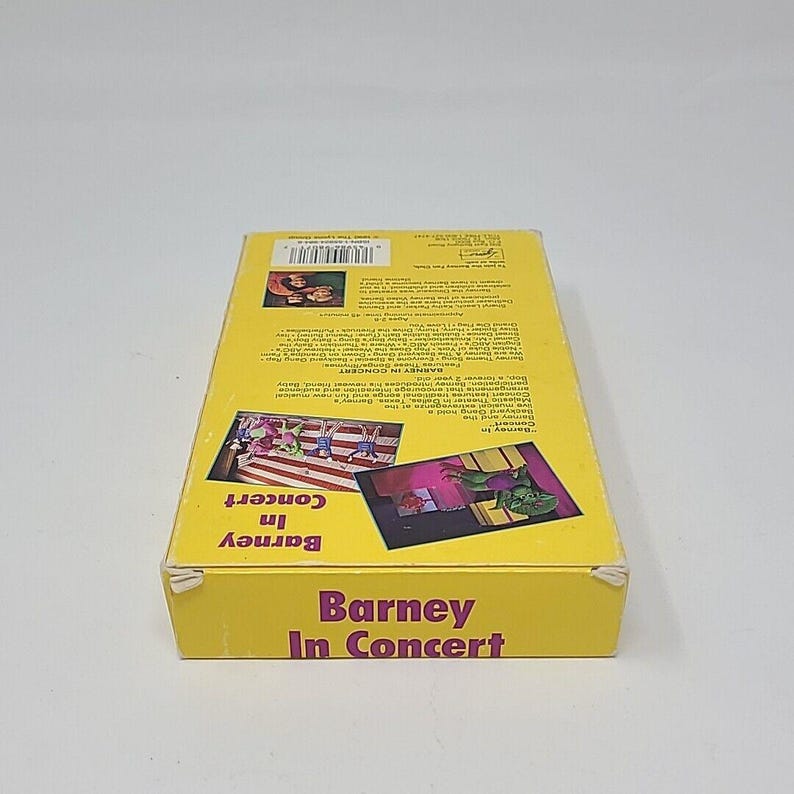 Barney & Friends Barney in Concert VHS 1991 Tape Sing Along Kids ...