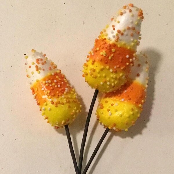 Candy Corn Picks - Etsy