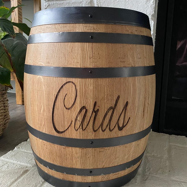 Wine Barrel Card Holder - Etsy