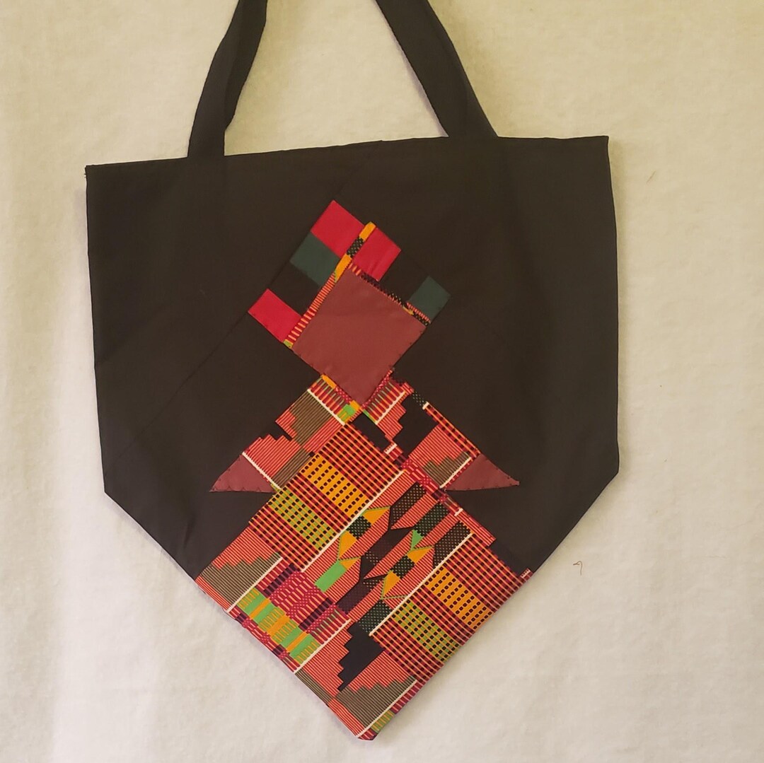 AFRICAN QUEEN BLOCK Tote Bag 3: Handmade Bags, Fabric Bags, African ...
