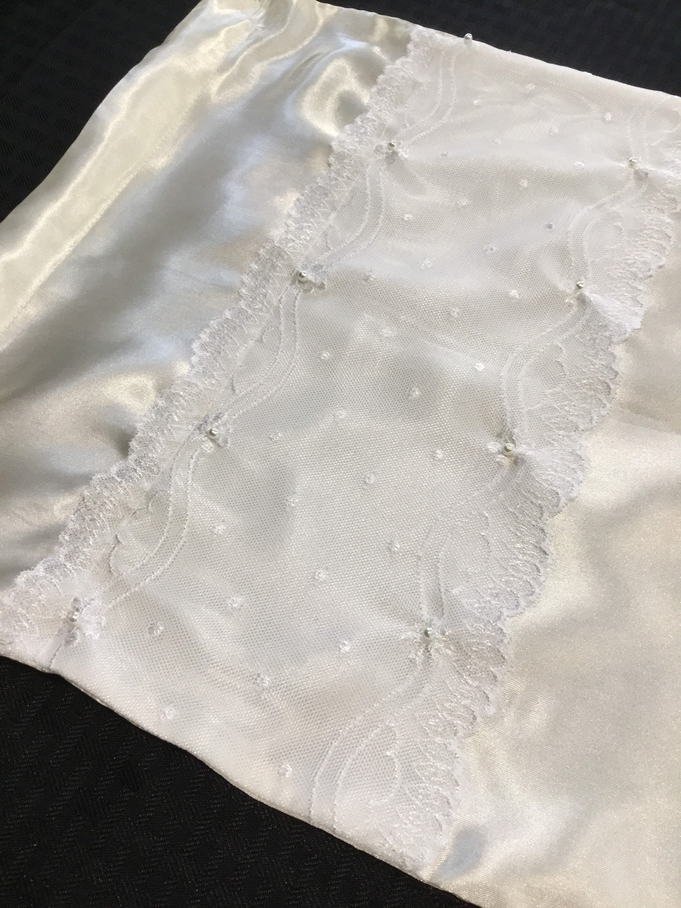 Bridal Money Bag - Wedding Silk and Lace Pattern With Pearls - Etsy