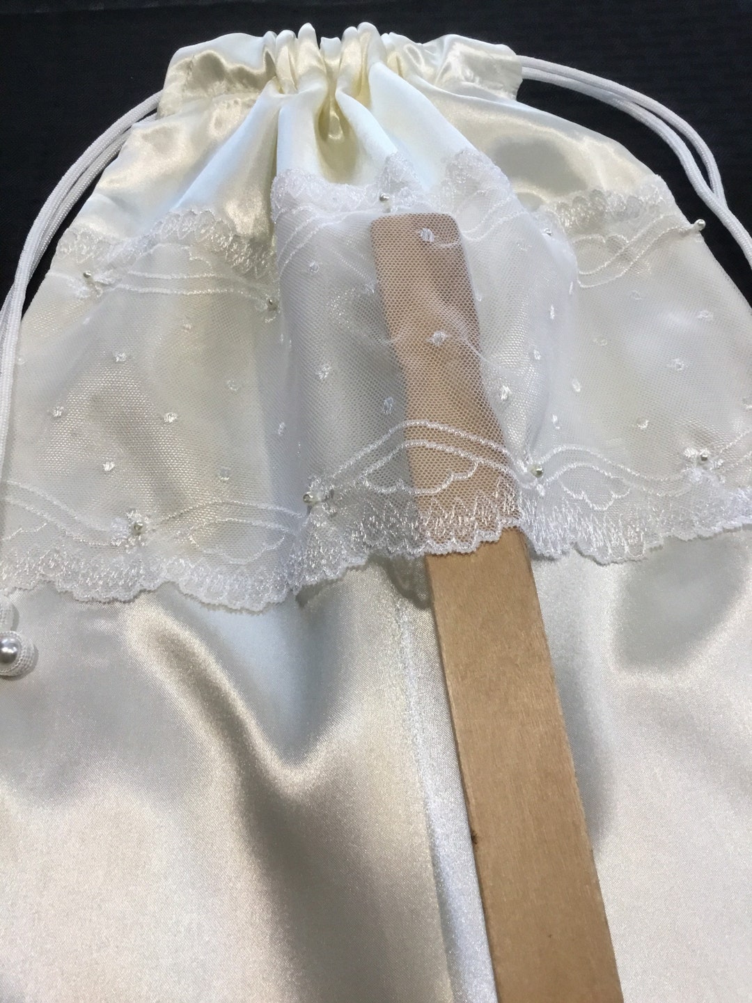 Bridal Money Bag - Wedding Silk and Lace Pattern With Pearls - Etsy