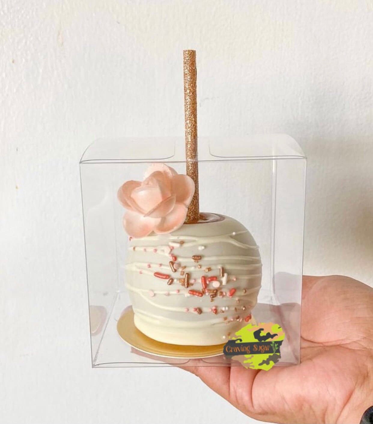 12 Real Silver Glitter Candy Apple Sticks Candy Apple - Etsy