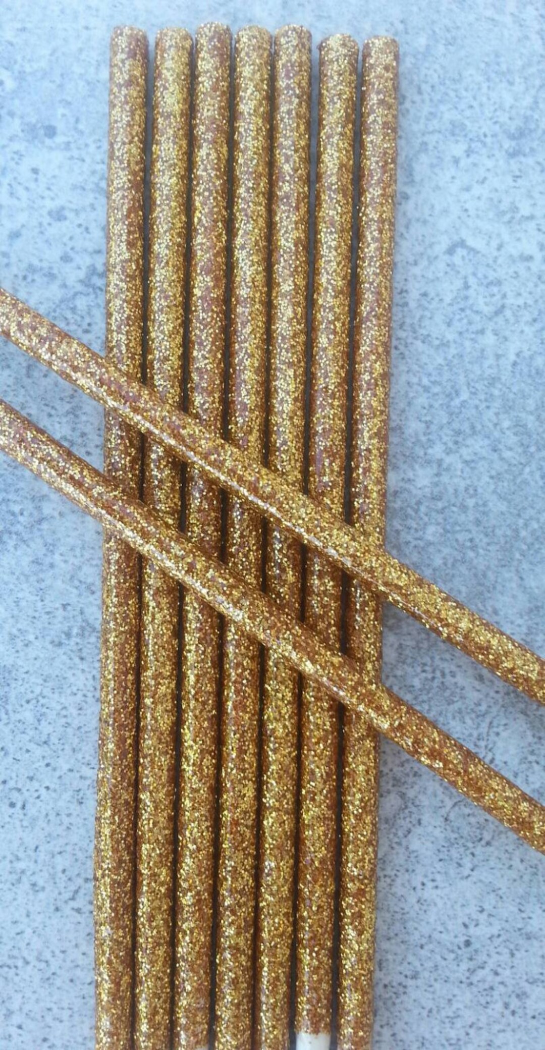 12 Real Bright Gold Glitter Cake Pop Bling Sticks, Food Safe Treat ...