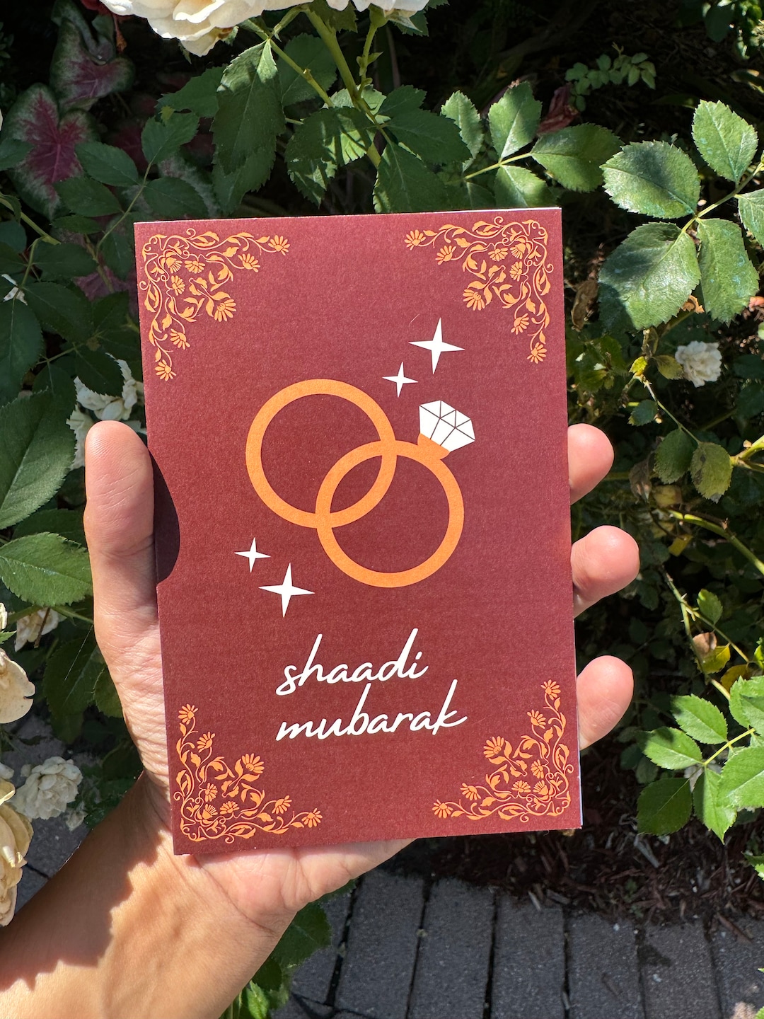 Shaadi Mubarak Wedding Card - Elegant South Asian Marriage ...