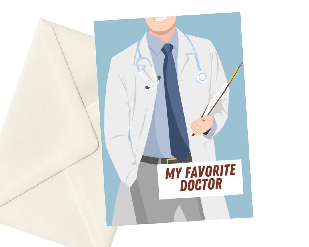 My Favorite Doctor Greeting Card - Cute Romantic Valentine's Day Card ...