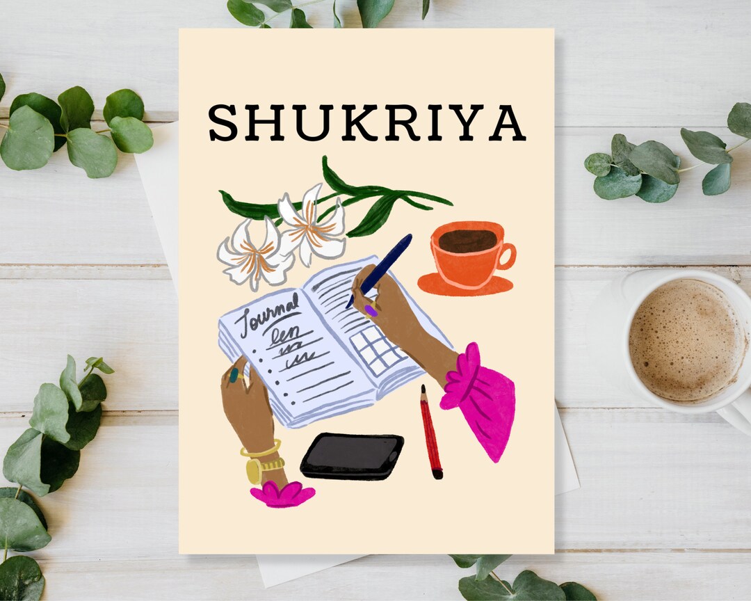 Shukriya Thank You South Asian Greeting Card Bollywood Colorful ...