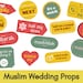 Islamic Wedding Photo Booth Props: Muslim Nikkah Designs (digital ...