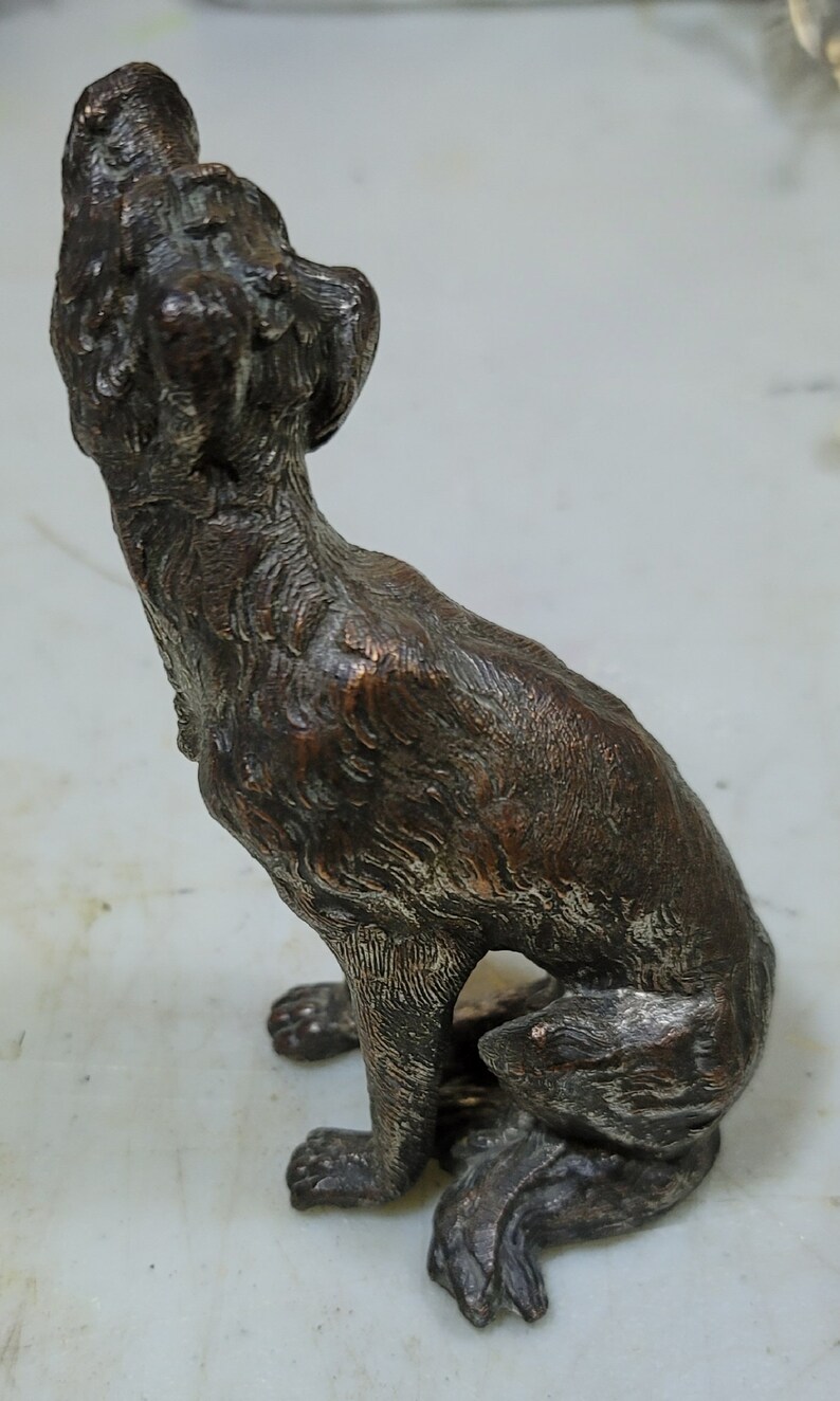 Antique Metal Cast Dog - Etsy