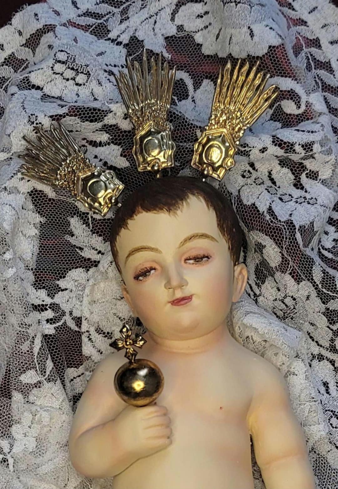 Beautiful Sleepy Holy Infant Jesus or Christ Child Also Known as ...