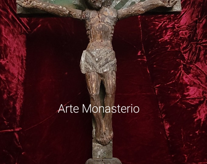 Antique Primitive Wooden Crucifix / Santos - Etsy