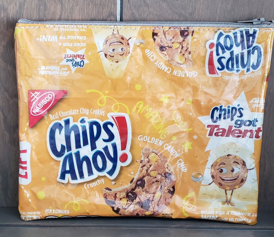 Chocolate Chip Upcycled Zipper Bag - Etsy