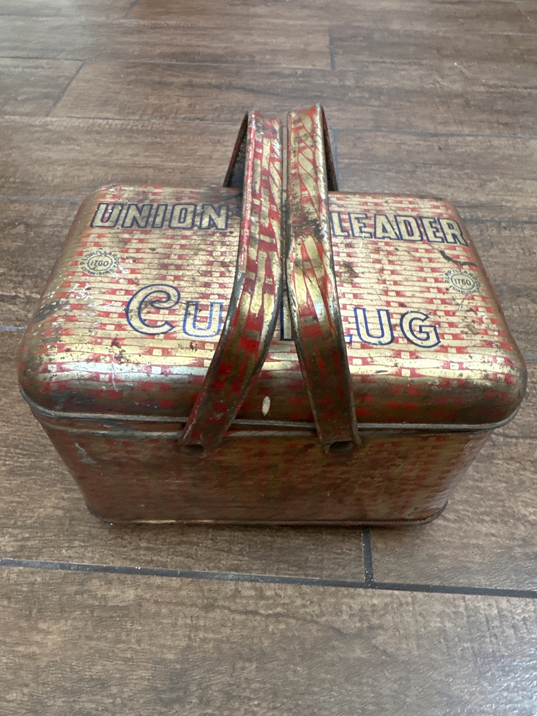 Antique Union Leader Cut Plug Tin Box, lunch Box Tin - Etsy