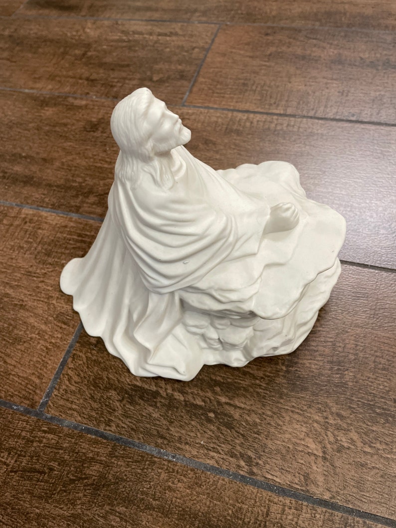 Vintage Jesus Ceramic Figurine 1985 Byron Molds 7 X 8 - Etsy