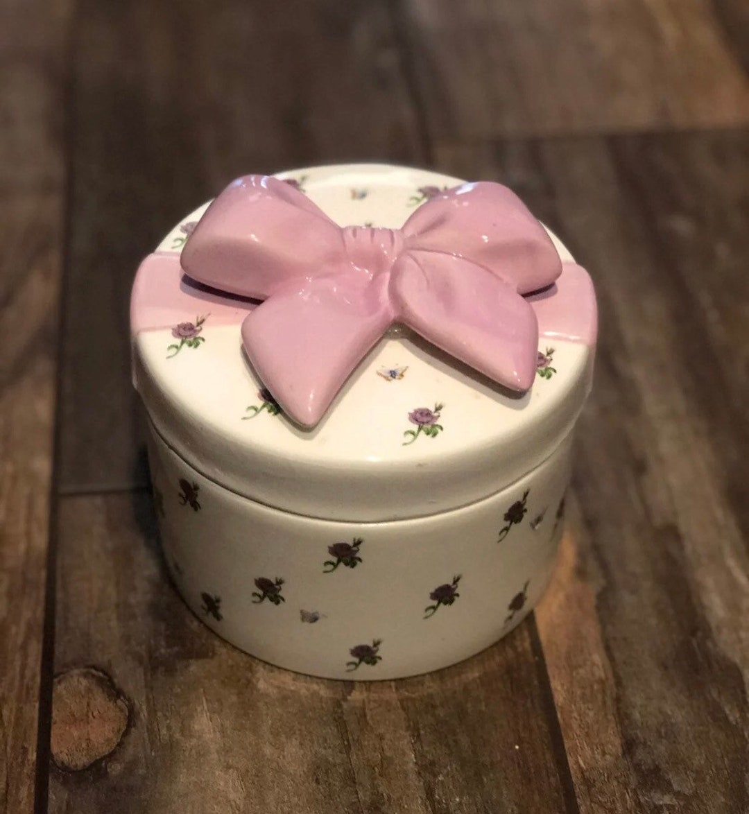 Vintage Porcelain Jewelry Box, Cute Jewelry Box - Etsy