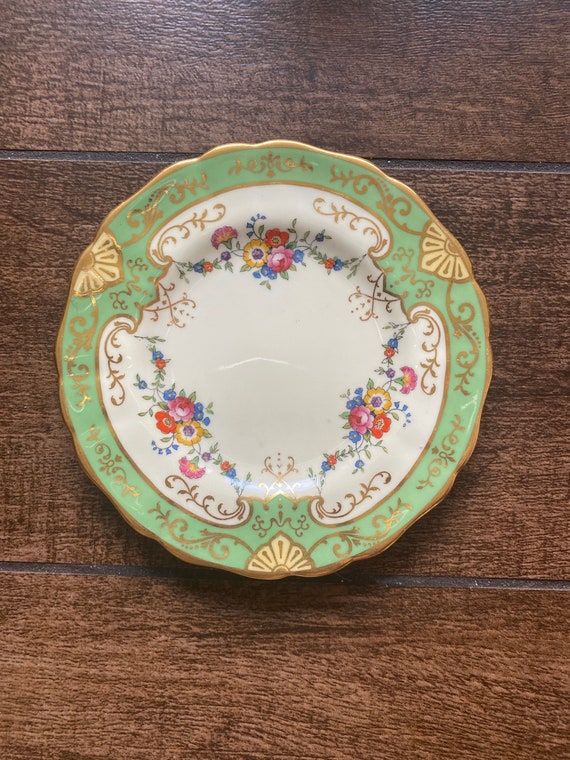 Vintage porcelain Classic cauldon china plate 1774 Collection | Etsy