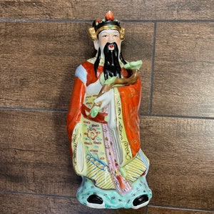 Beautiful Vintage Chinese Figurine Emperor Kings Porcelain Figurine 11 ...